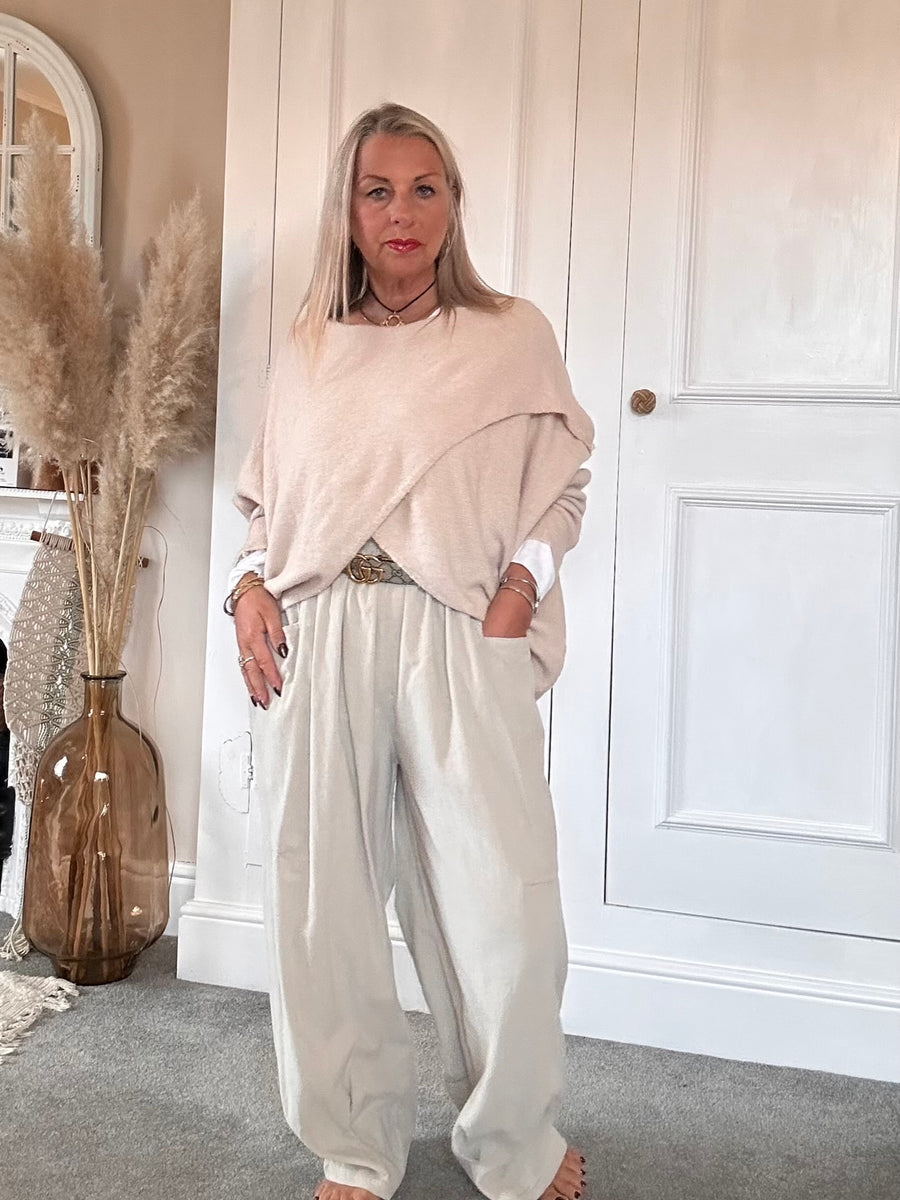 Cloud Wrap Texture Super Soft Cross Over Front Jumper – The Secret Boutique